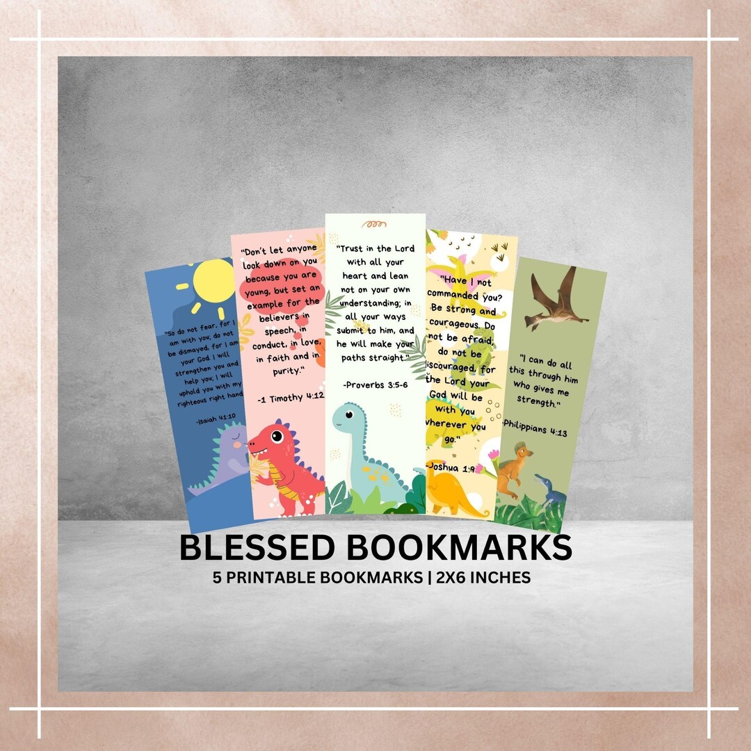 Bible Verse Bookmarks for Boys |christian Bookmarks |printable Bible ...