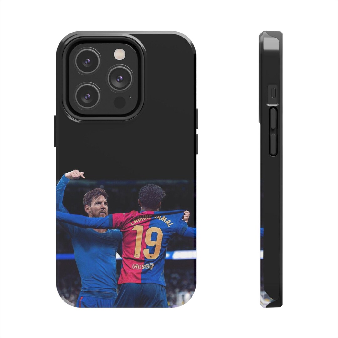 Messi X Yamal Tough Phone Case, Soccer Player Phone Cover, Football ...