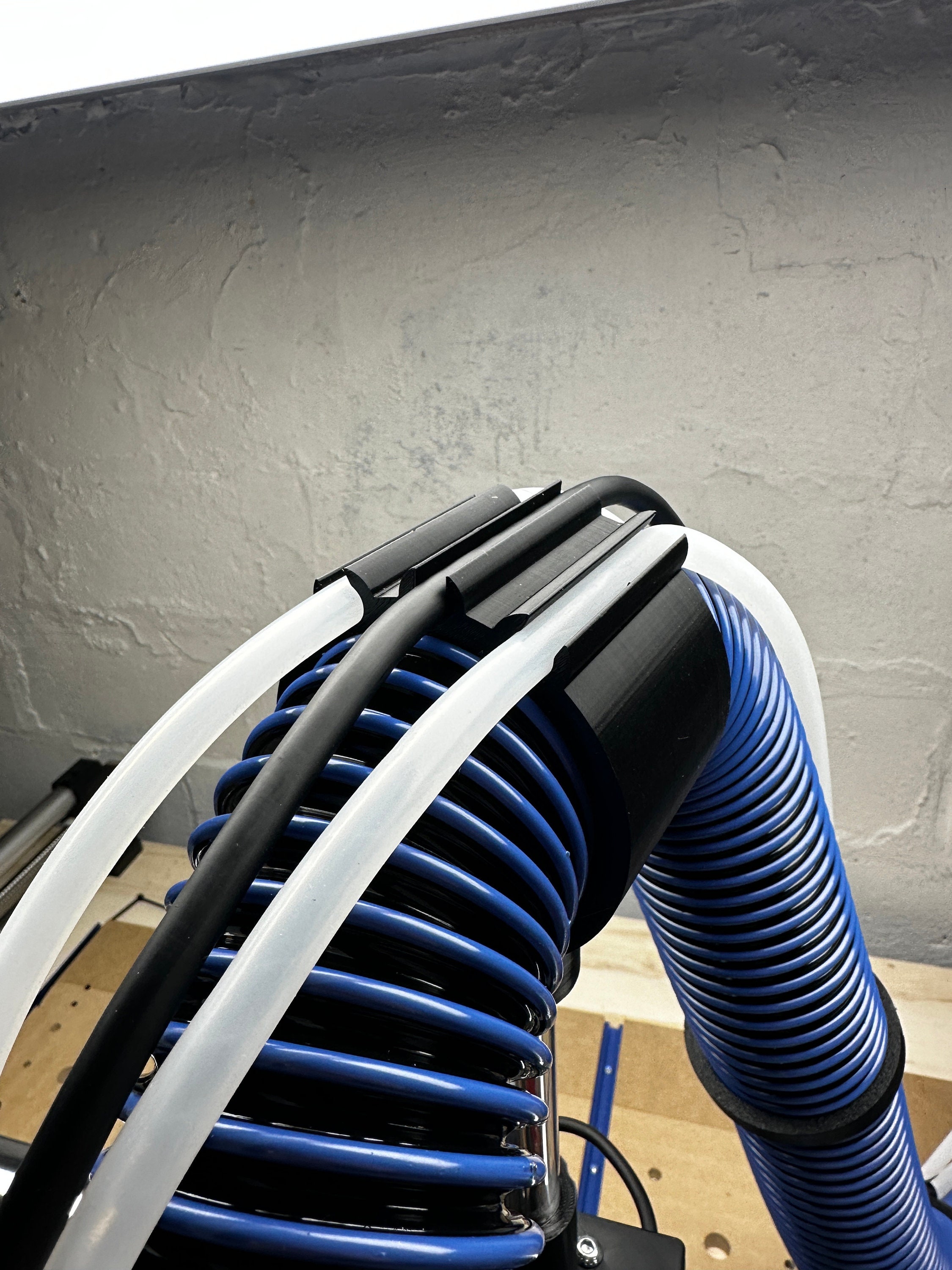 Cnc Spindle Dust Collection Hose and Wire Organizer Clips and Spindle ...