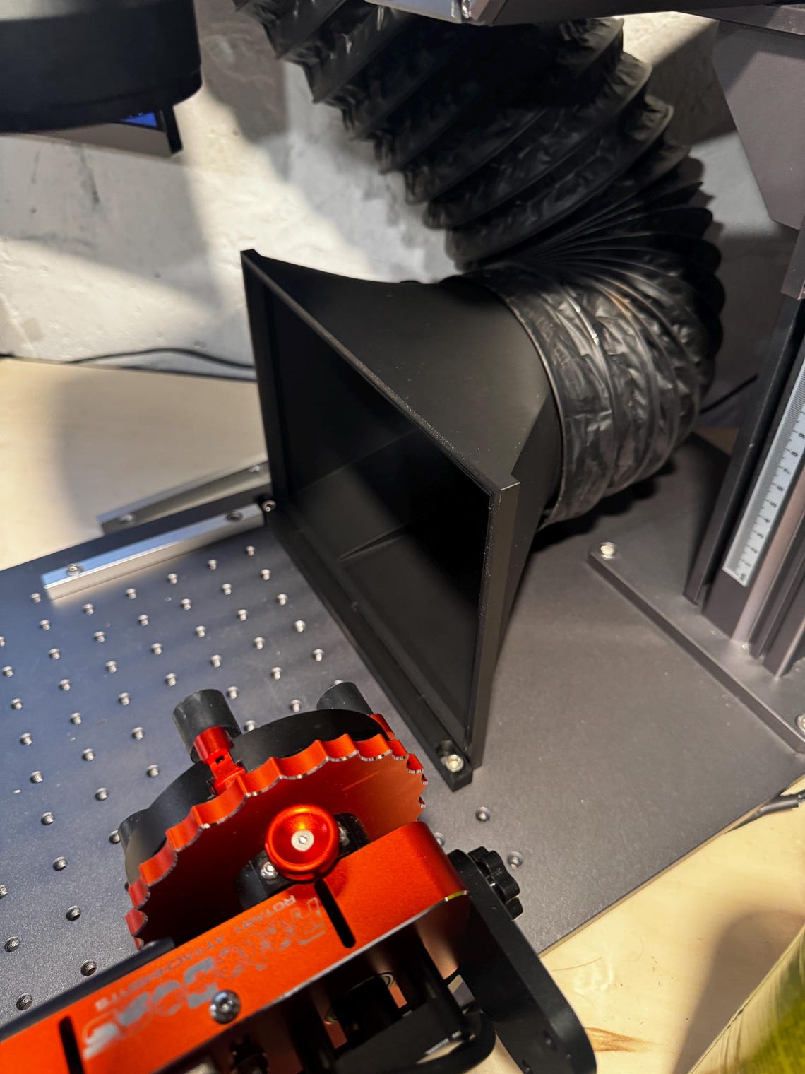 Magnetic Smoke Extractor Port/vent for Galvo Lasers , Fiber Co2 and UV ...