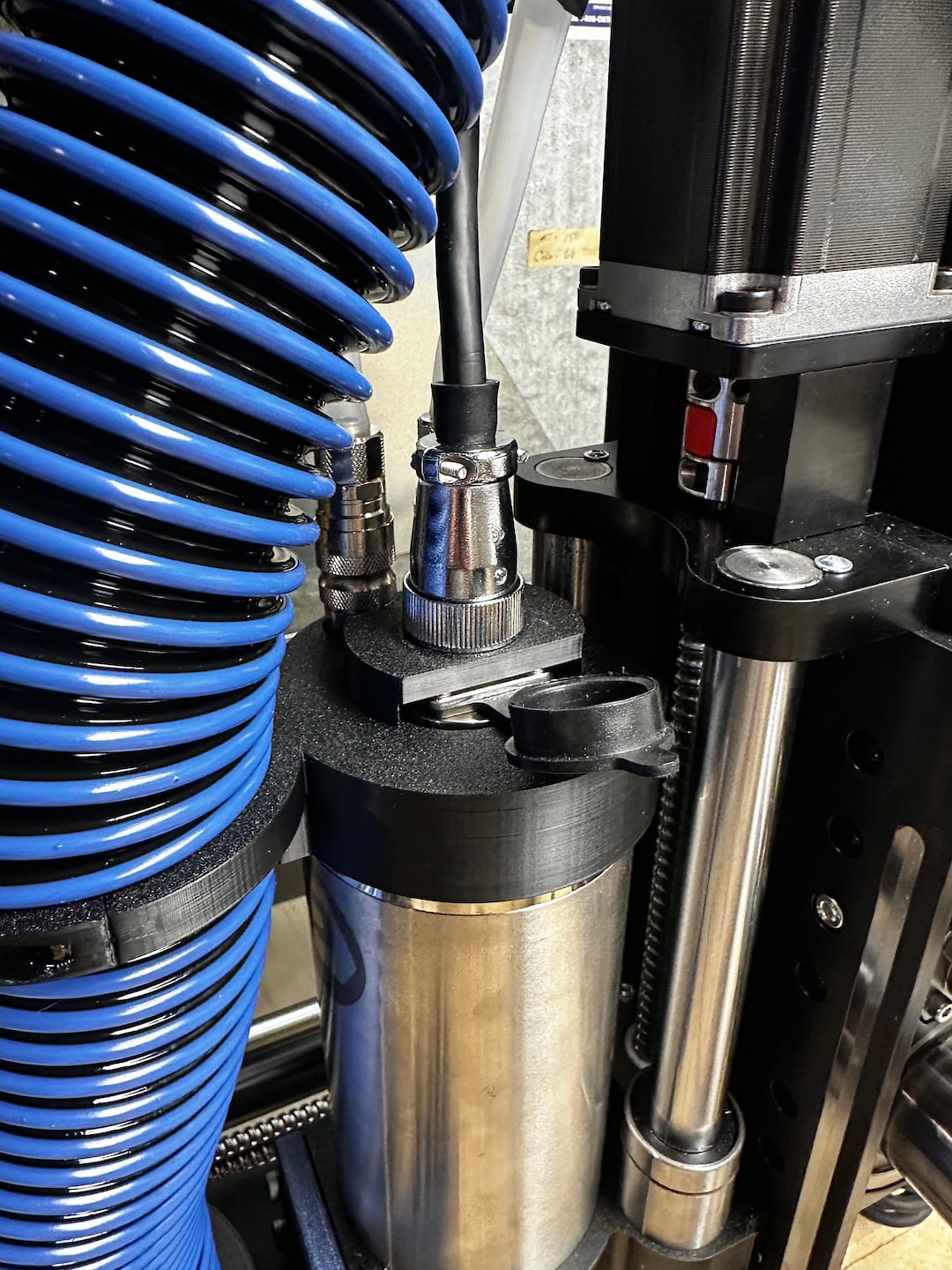 Cnc Spindle Dust Collection Hose and Wire Organizer Clips and Spindle ...