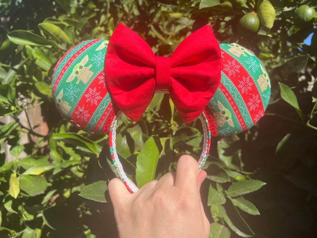 Grogu Ears, Baby Yoda Ears, Batuu Ears, Disney Holidays Ears, Christmas ...