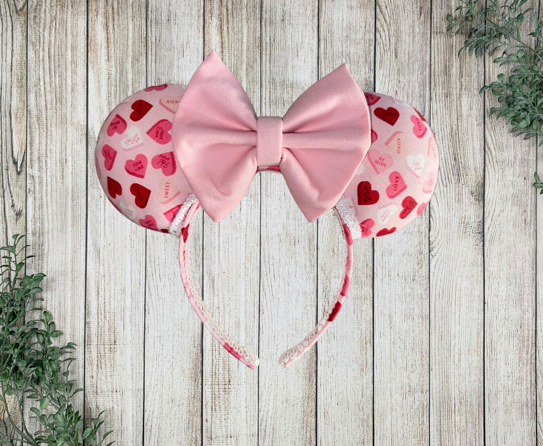 Pink Ears, Valentines Ears, Conversation Heart Ears, Sweetheart Nites ...
