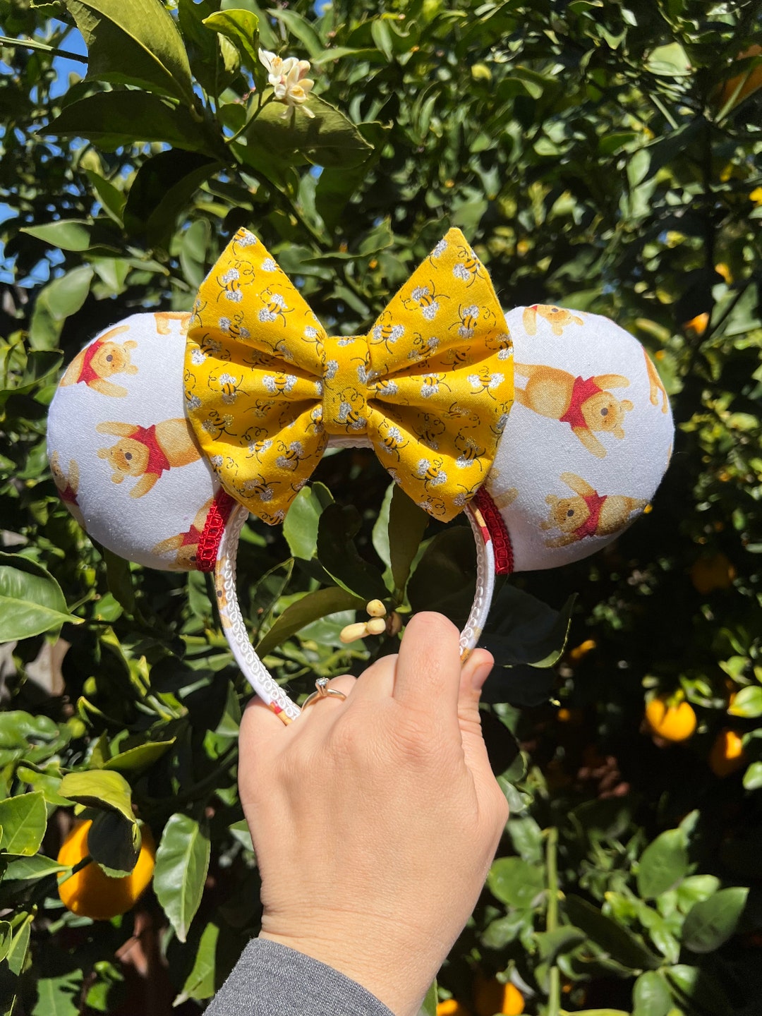 Winnie the Pooh Ears Winnie the Pooh Minnie Ears Disney - Etsy