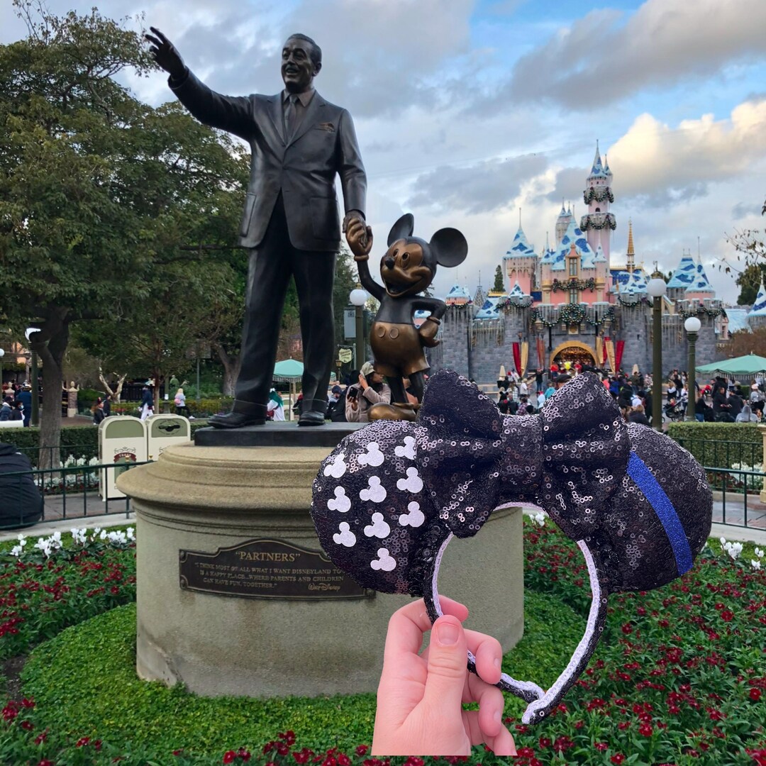 Thin Blue Line Ears, Thin Blue Line, Mickey Ears, Minnie Ears, Disney ...