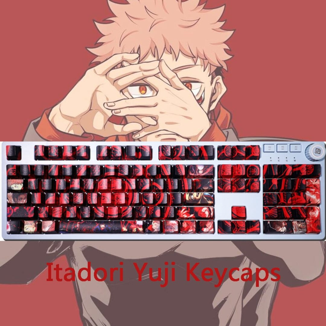 Jujutsu Kaisen Keycap Set Itadori Yuji teclado decoración PBT - Etsy México