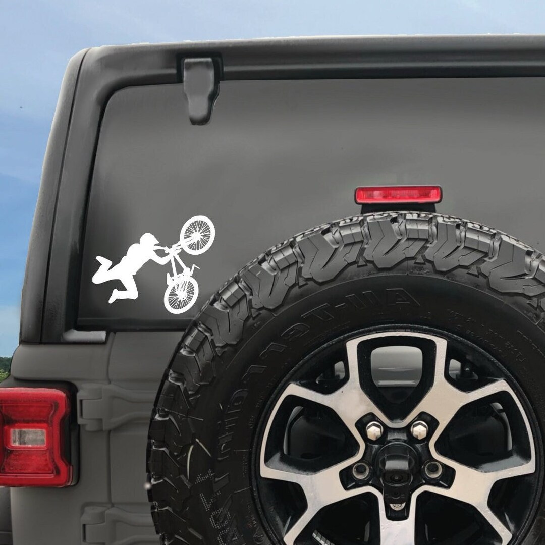 BMX Superman Trick Decal | BMX Stunt Silhouette Sticker | Extreme ...