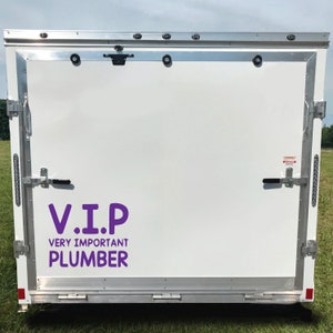 VIP Very Important Plumber Decal | Funny Plumber Sticker | Tradesman ...