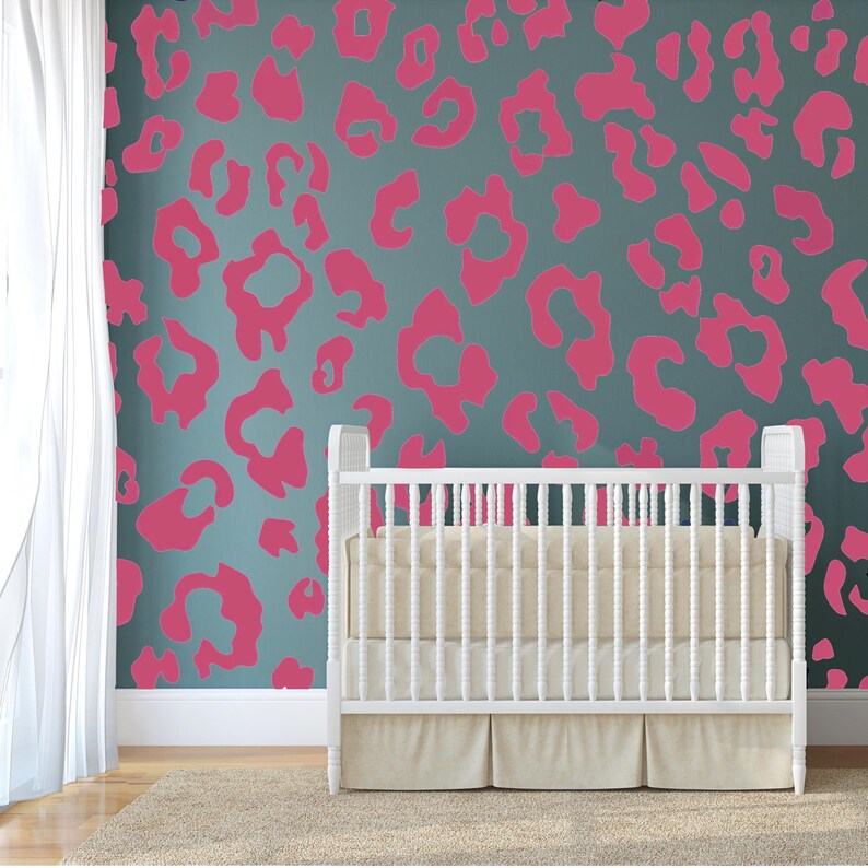 Leopard Print Wall Decals – Set of 72 | Animal Print Wall Stickers ...