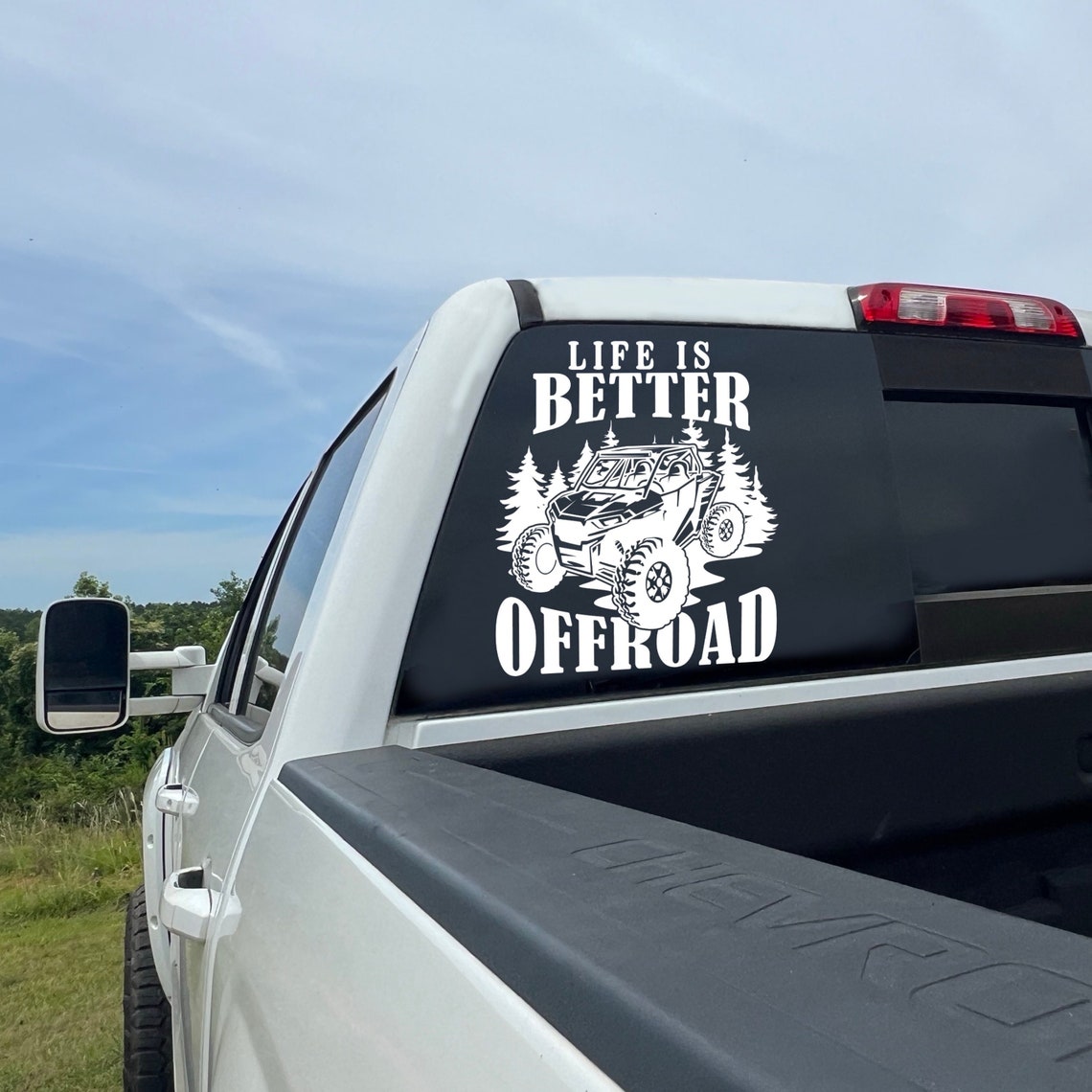 Life is Better Offroad Decal, UTV Sticker, Dirty 4 Wheeler Decal, ATV ...