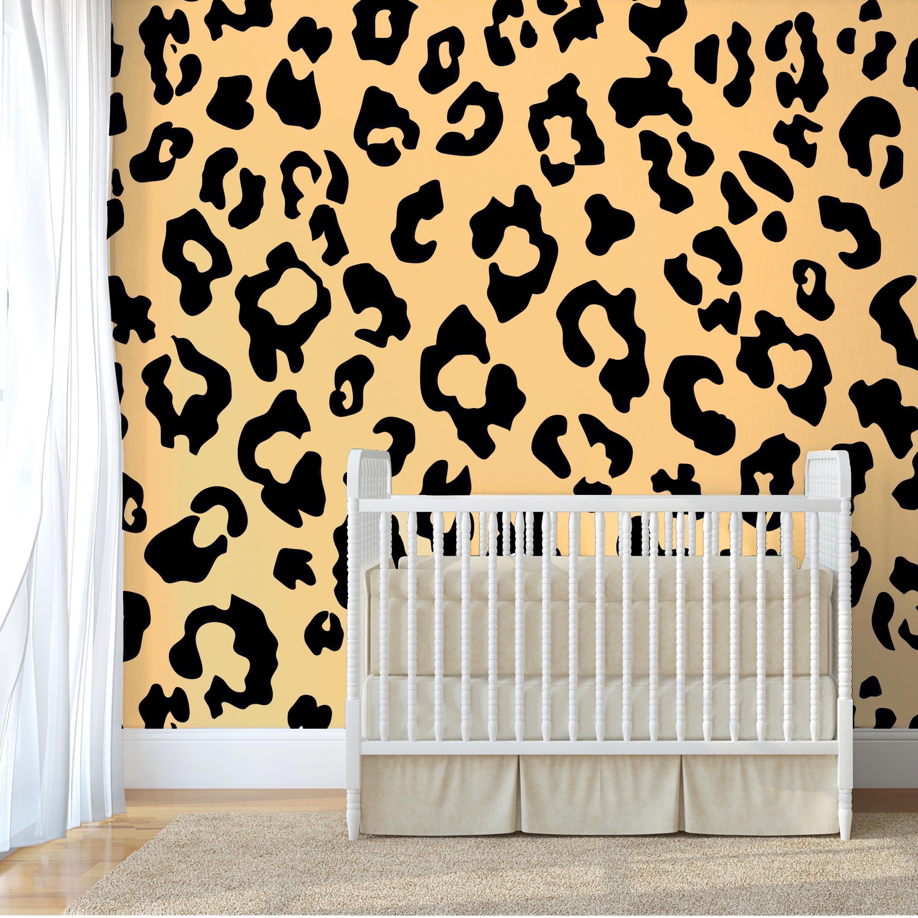 Leopard Print Wall Decals – Set of 72 | Animal Print Wall Stickers ...