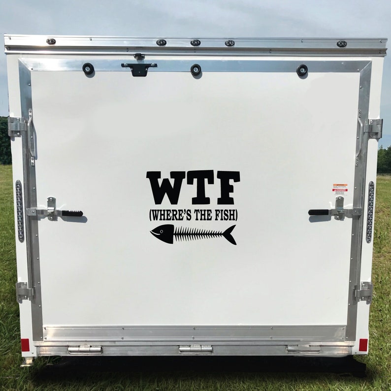 WTF Where's the Fish Decal, Funny Fishing Outdoorsman Decal, Fishing ...