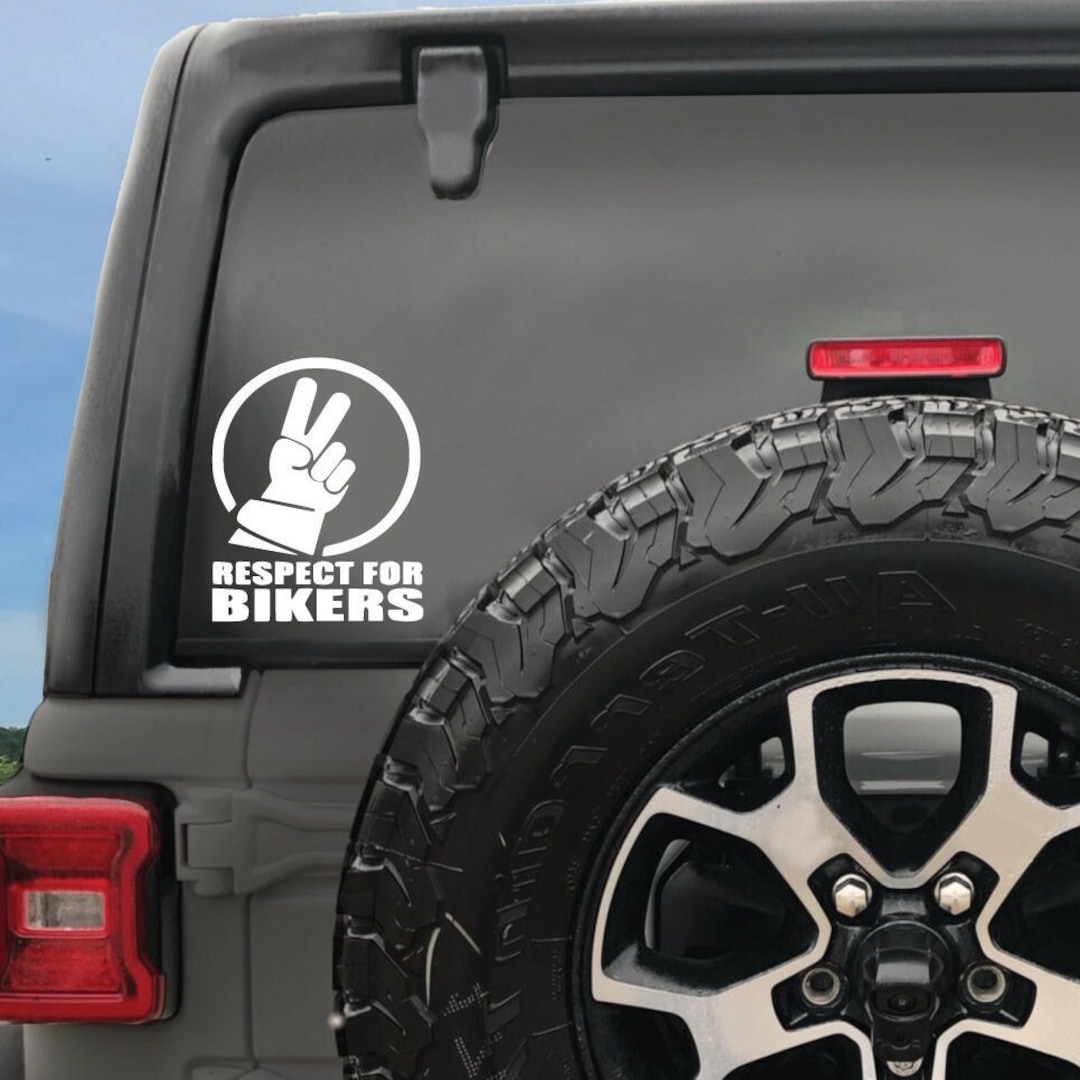 Biker Wave Hand Decal respect for Bikers Motorcycle Vinyl Sticker, 25 ...