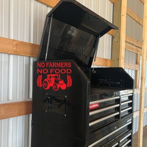 No Farmers No Food Tractor Decal | Farm Support Sticker | Agriculture ...