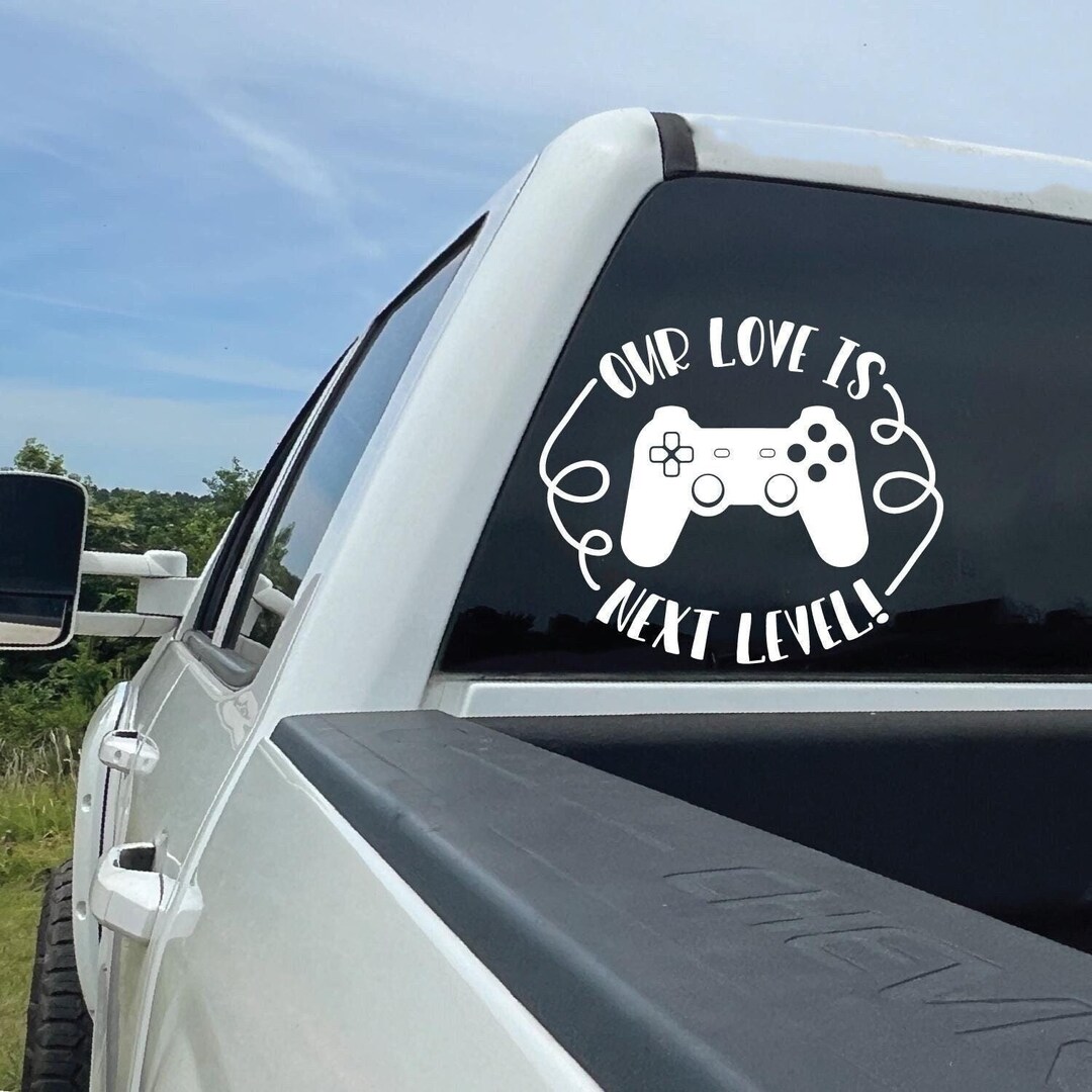 Our Love is Next Level Playstation Decal | Gamer Couple Sticker | Video ...