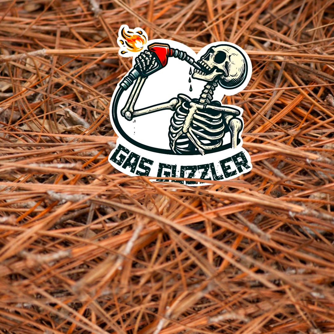 Gas Guzzler Funny Decal, Car Enthusiast Sticker, Big Truck, Car Gift ...