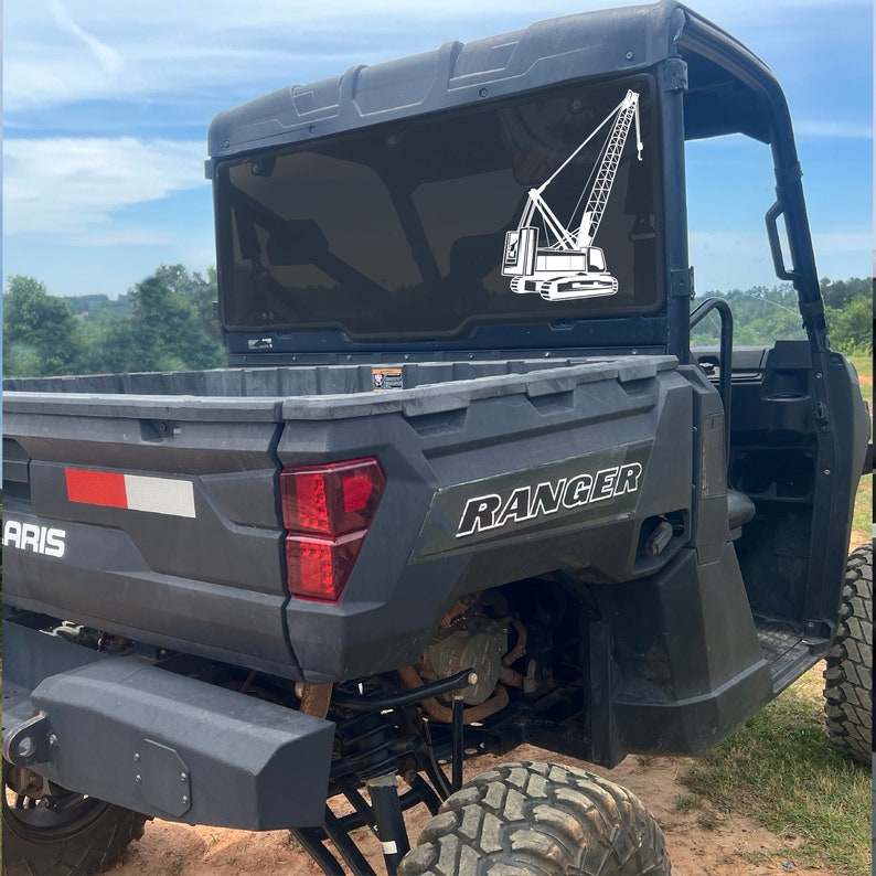 US Crane Decal, Heavy Equipment Sticker, Construction Decal, Crane ...