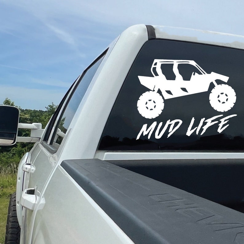 Mud Life ATV Decal | Off-road Quad Adventure Sticker | Four-wheeler ...