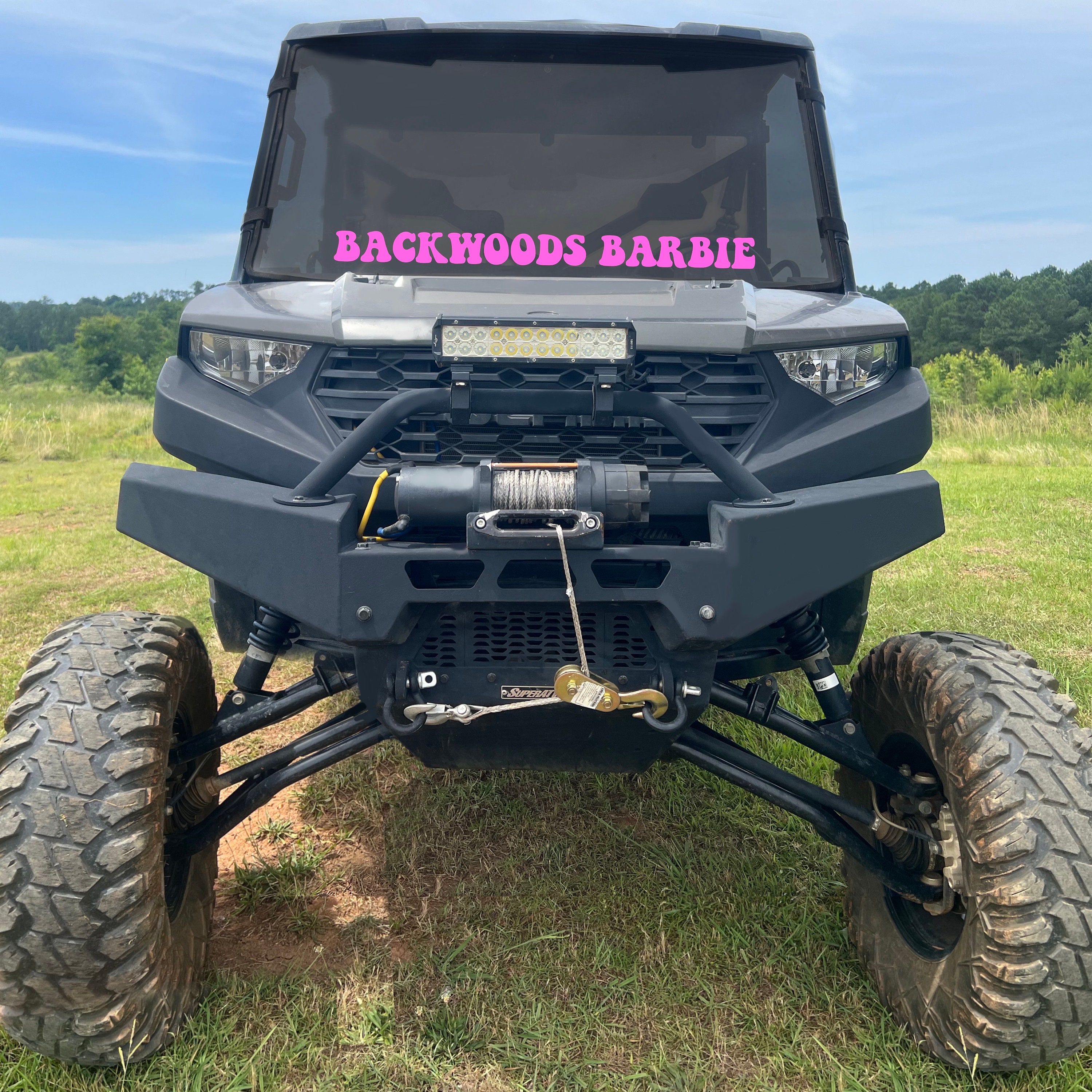 Backwoods Barbie Decal Country Girl Sticker Rustic Charm Car Window ...