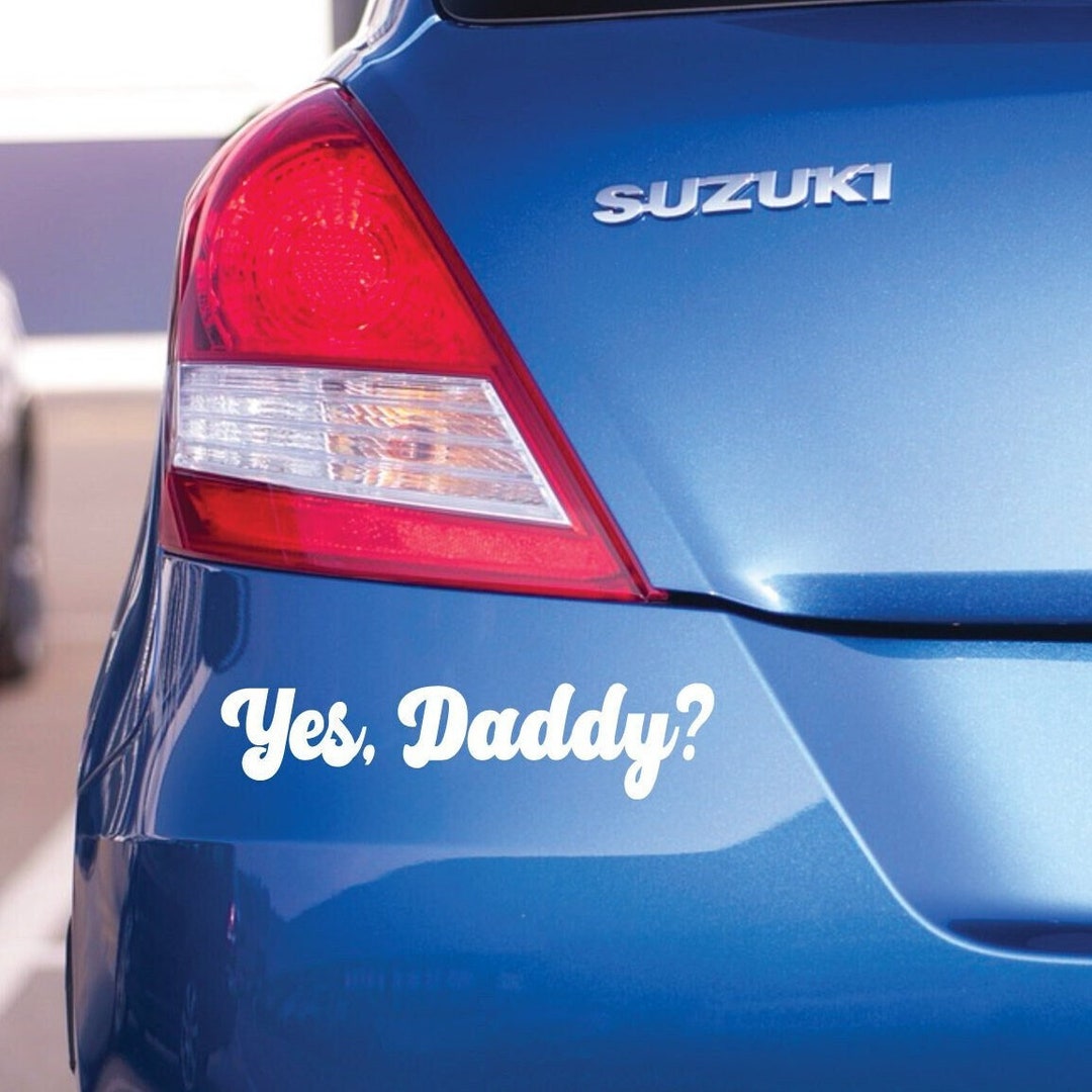 Yes Daddy Decal BDSM Babe Groovy Decal, Kinky Vinyl Sticker - Etsy