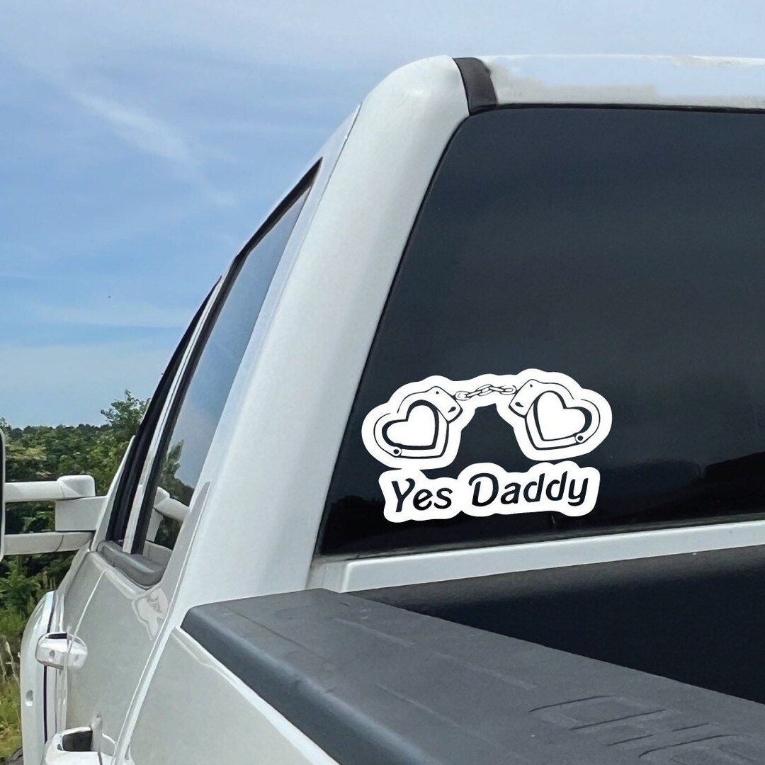 Yes, Daddy Handcuff Decal- BDSM Decal, Naughty Decal - Etsy