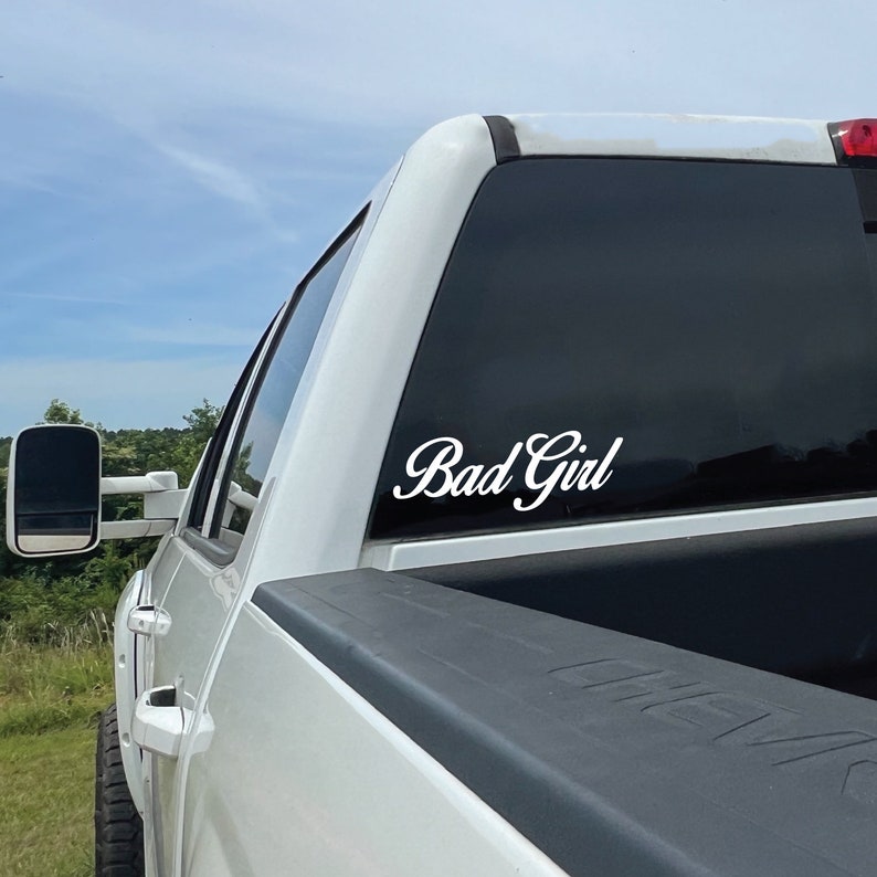 Bad Girl Cursive Decal Elegant Boss Babe, Bad Woman Vinyl Sticker - Etsy