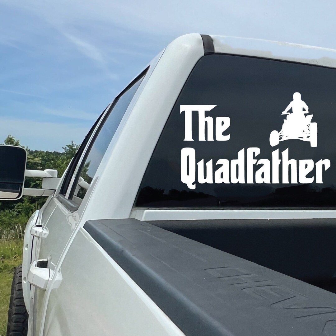 The Quadfather Decal | Four-wheeler Sticker | Off-road Vinyl Decal ...