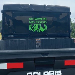 No Farmers No Food Tractor Decal | Farm Support Sticker | Agriculture ...