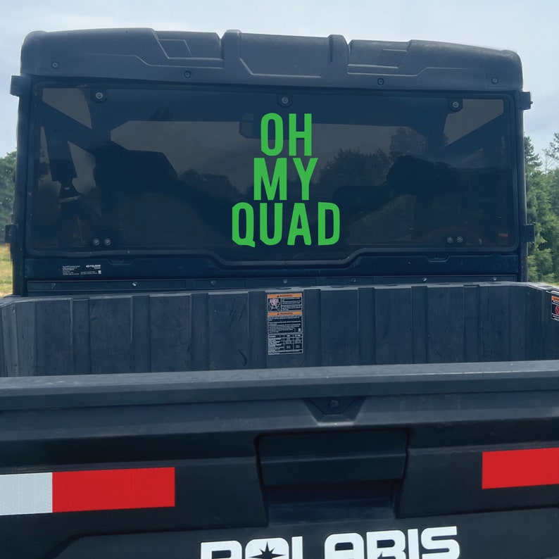Oh My Quad Decal | Funny Four-wheeler Sticker | ATV Rider Vinyl Decal ...