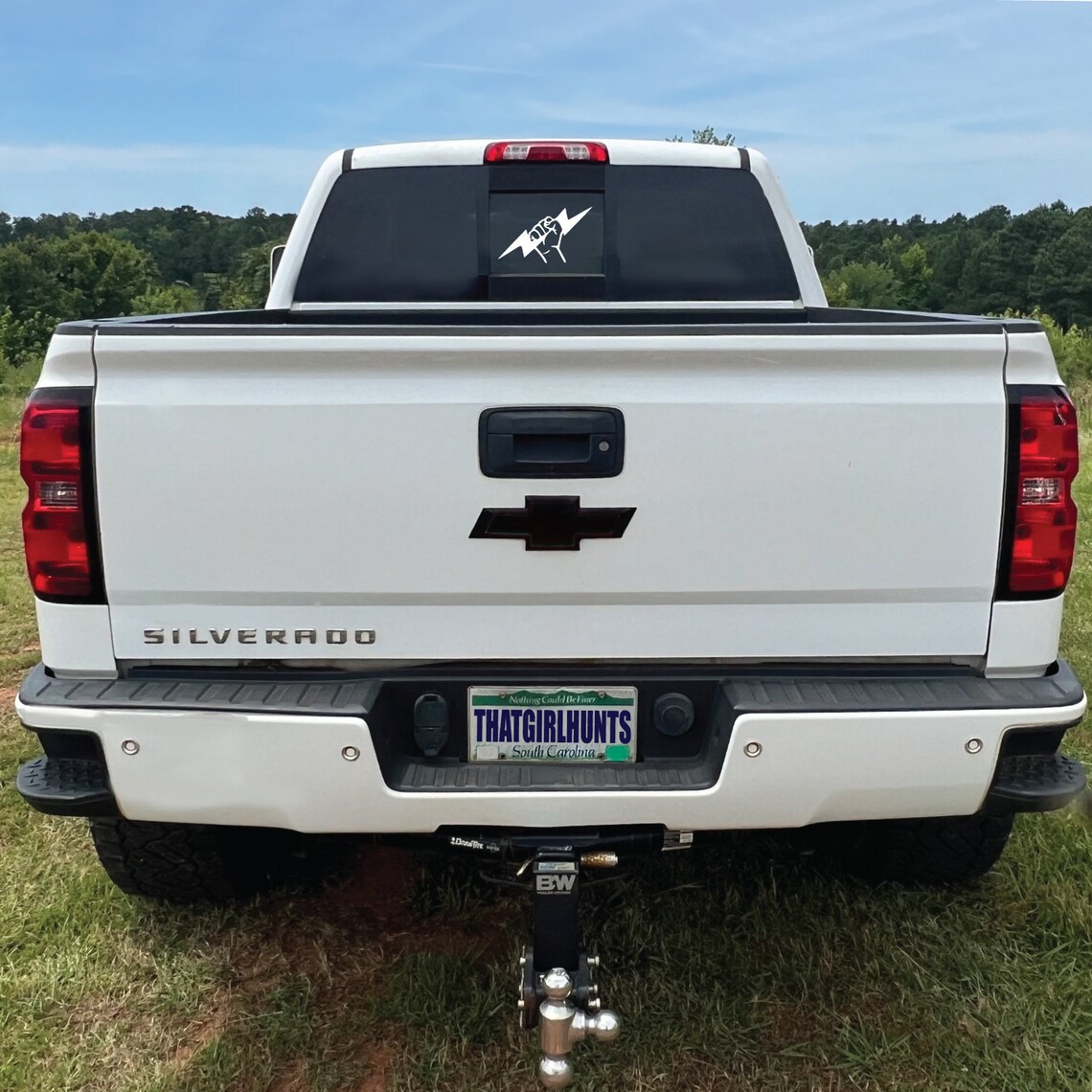 Hand Holding Electrical Bolt Decal Electrician Power Sticker Lineman ...