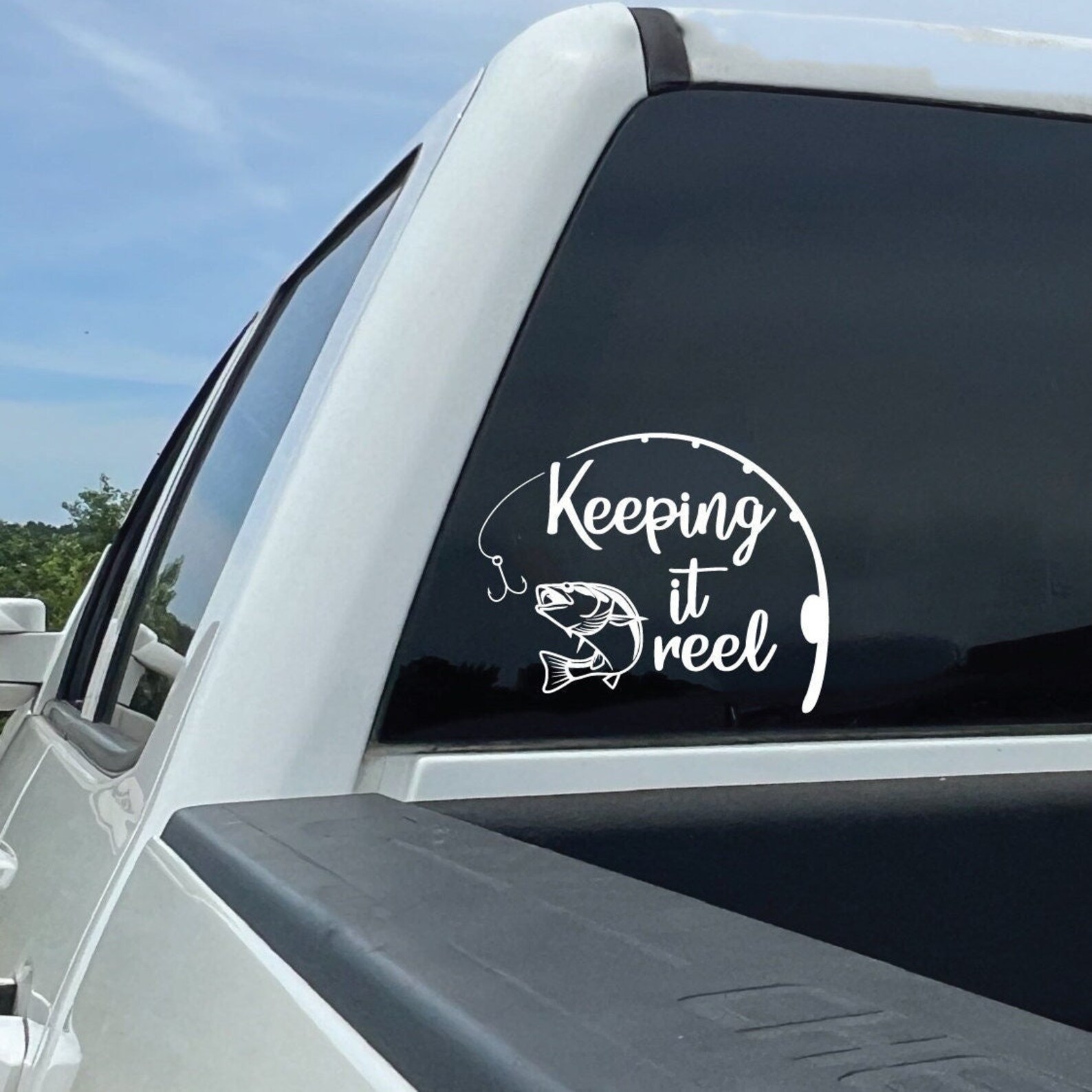 Keeping It Reel Fishing Decal, Fisherman Fishing Outdoorsman Decal ...