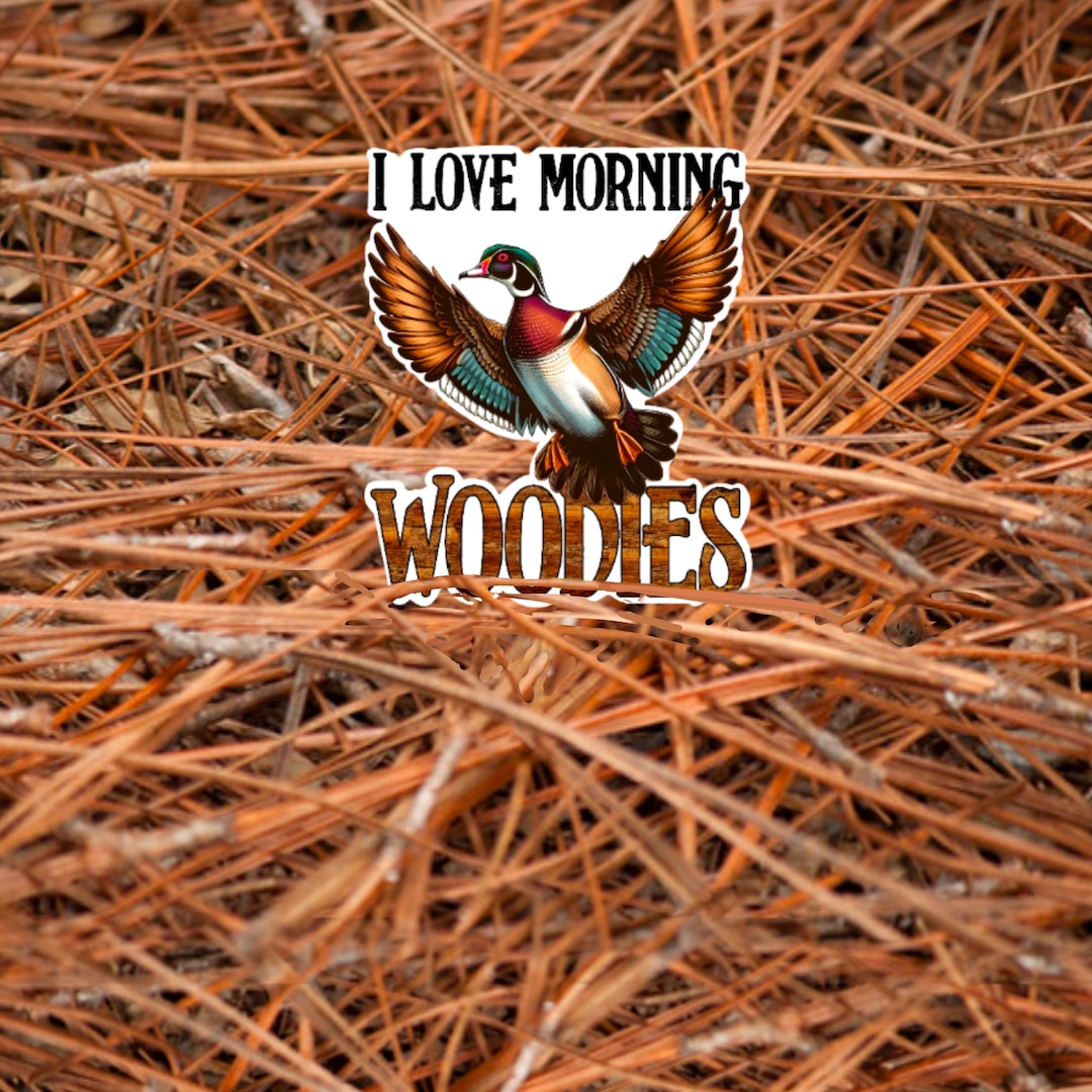 Wood Duck Decal, Morning Woodies Funny Sticker, Duck Hunting Sticker - Etsy