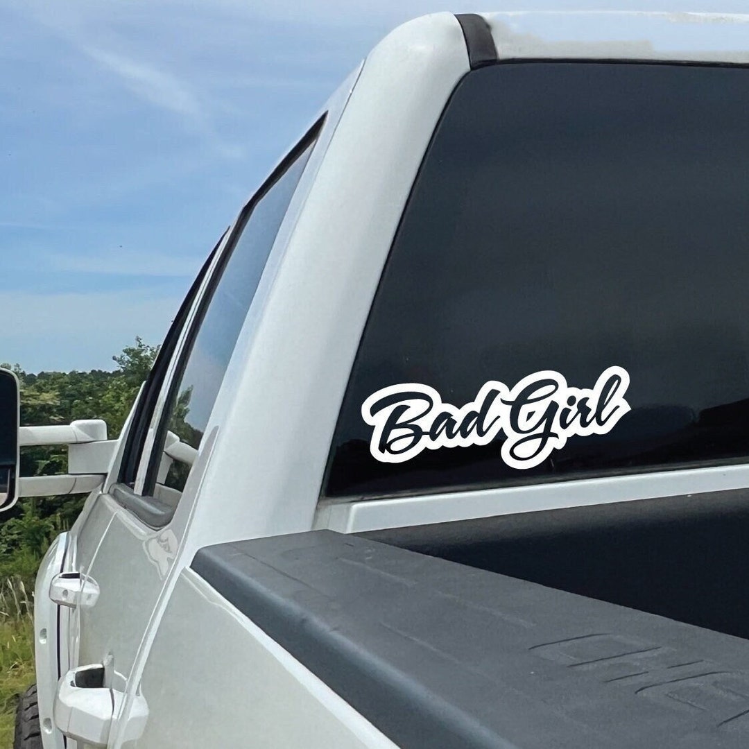 Bad Girl Cursive Decal Elegant Boss Babe, Bad Woman Vinyl Sticker - Etsy