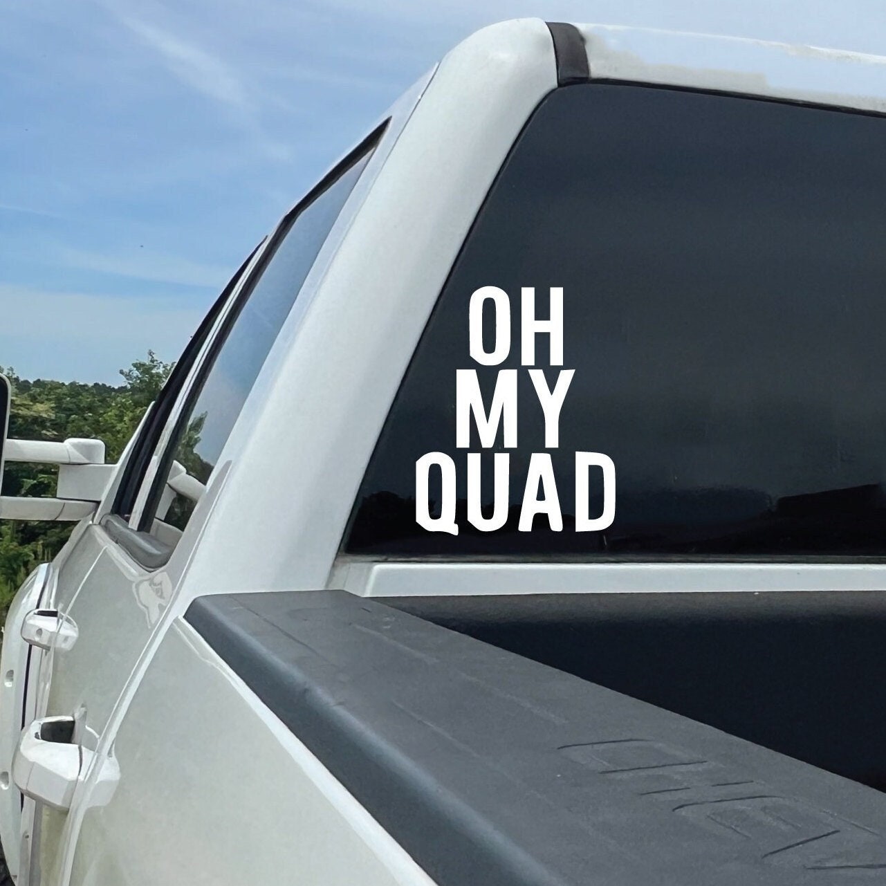 Oh My Quad Decal | Funny Four-wheeler Sticker | ATV Rider Vinyl Decal ...