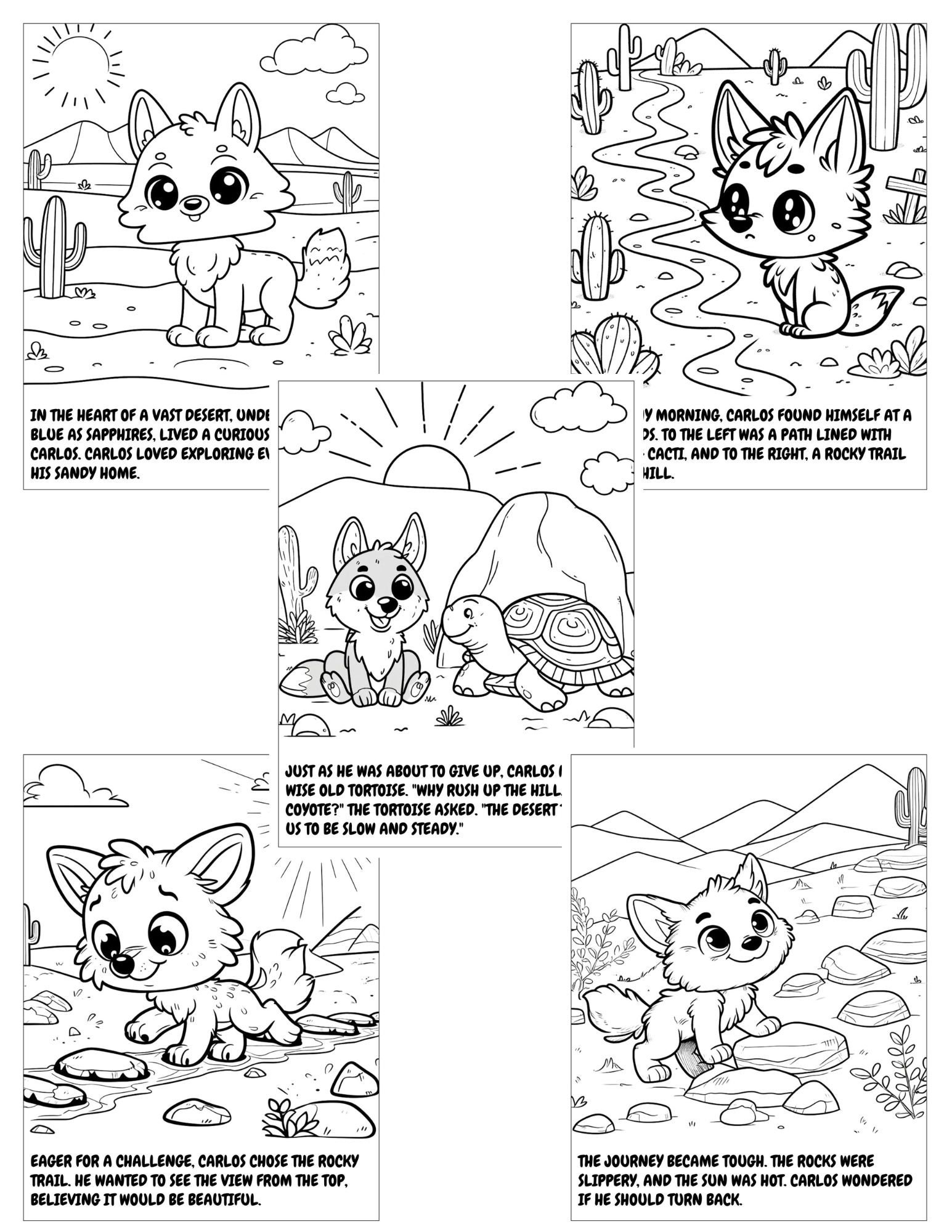 Creative Kids Coloring Books: Educational Animal Adventures, Digital ...