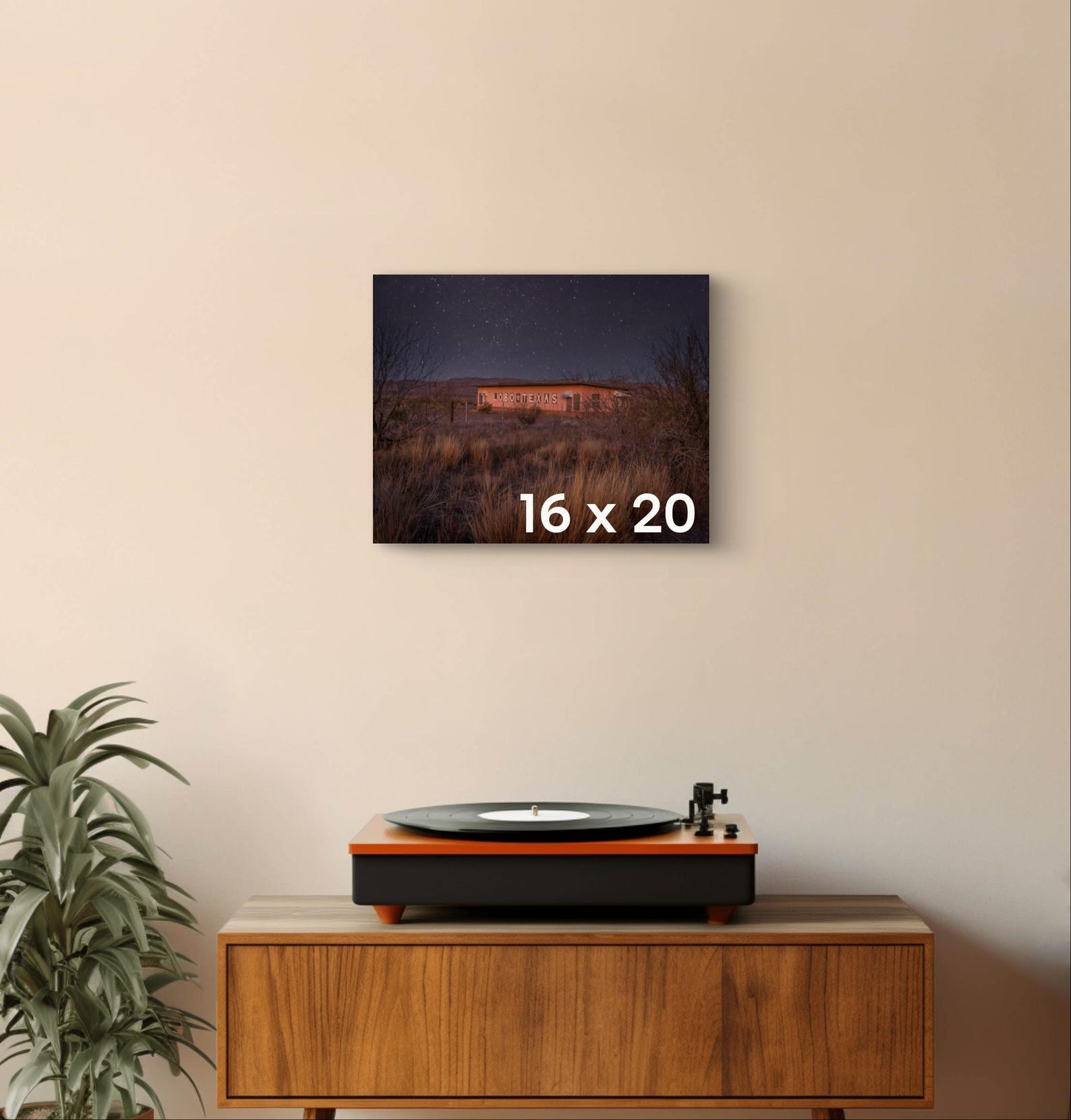 Lobo Texas Ghost Town Photo – Night Sky Desert Landscape Wall Art ...