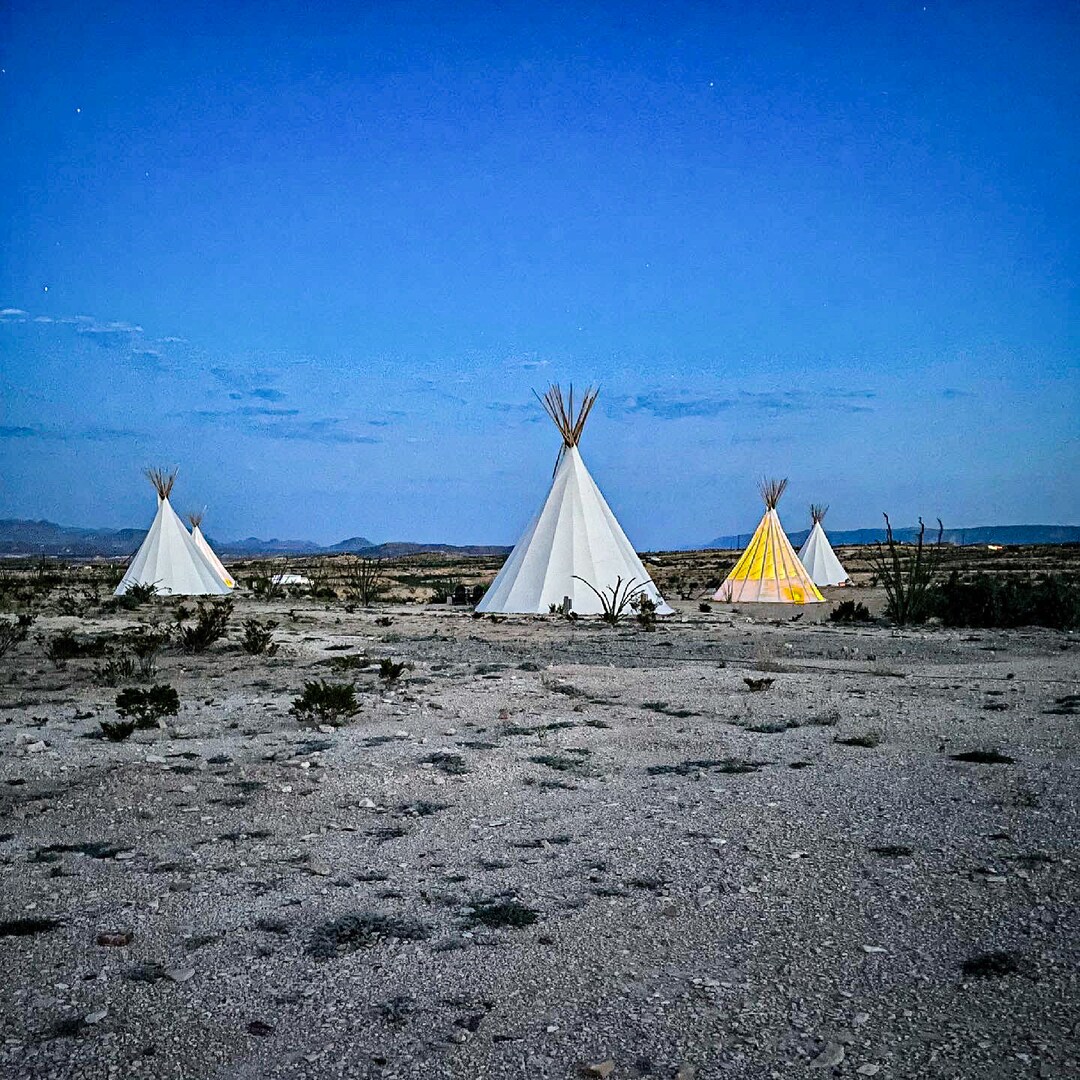 Big Bend National Park Teepee Basecamp Terlingua Texas Evening Scenic ...