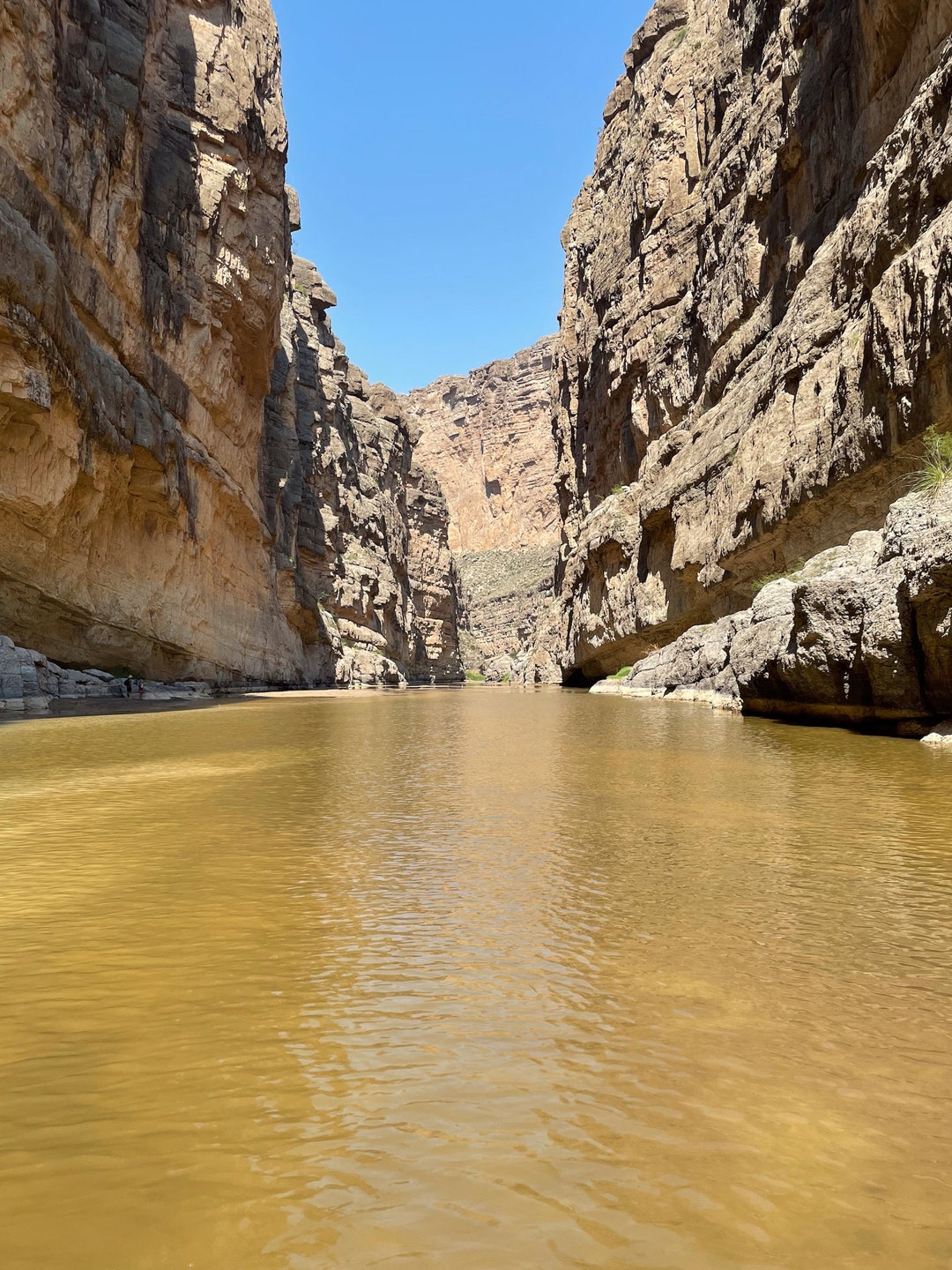 Big Bend Rio Grande View Inside Santa Elena Canyon Overlook West Texas ...