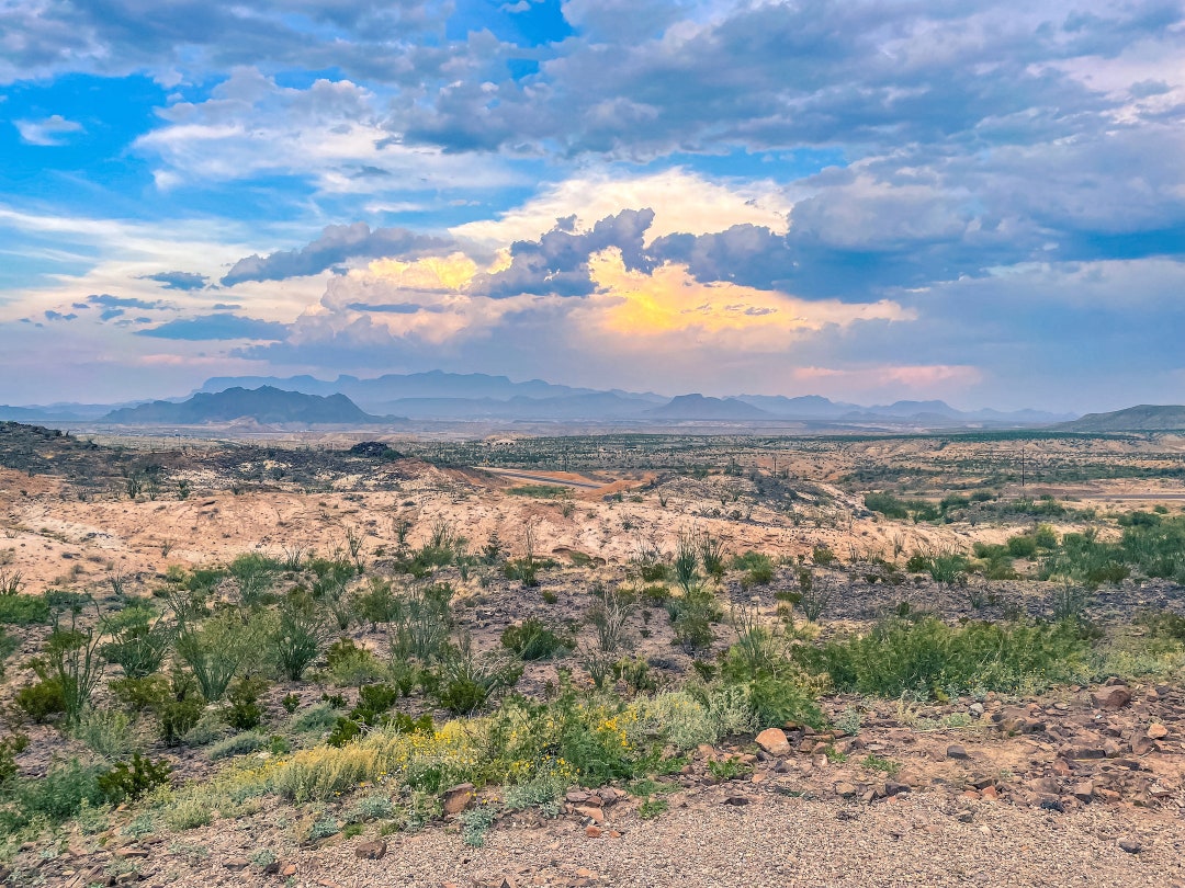 Big Bend National Park Sunset Print - Terlingua Texas Desert ...