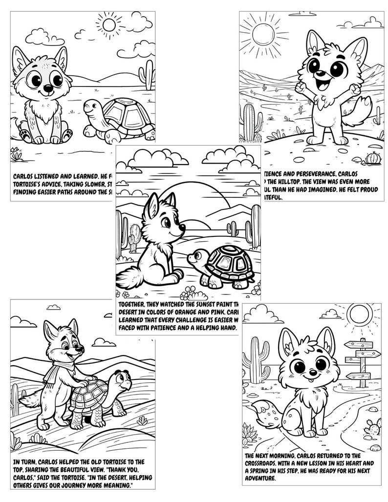 Creative Kids Coloring Books: Educational Animal Adventures, Digital ...