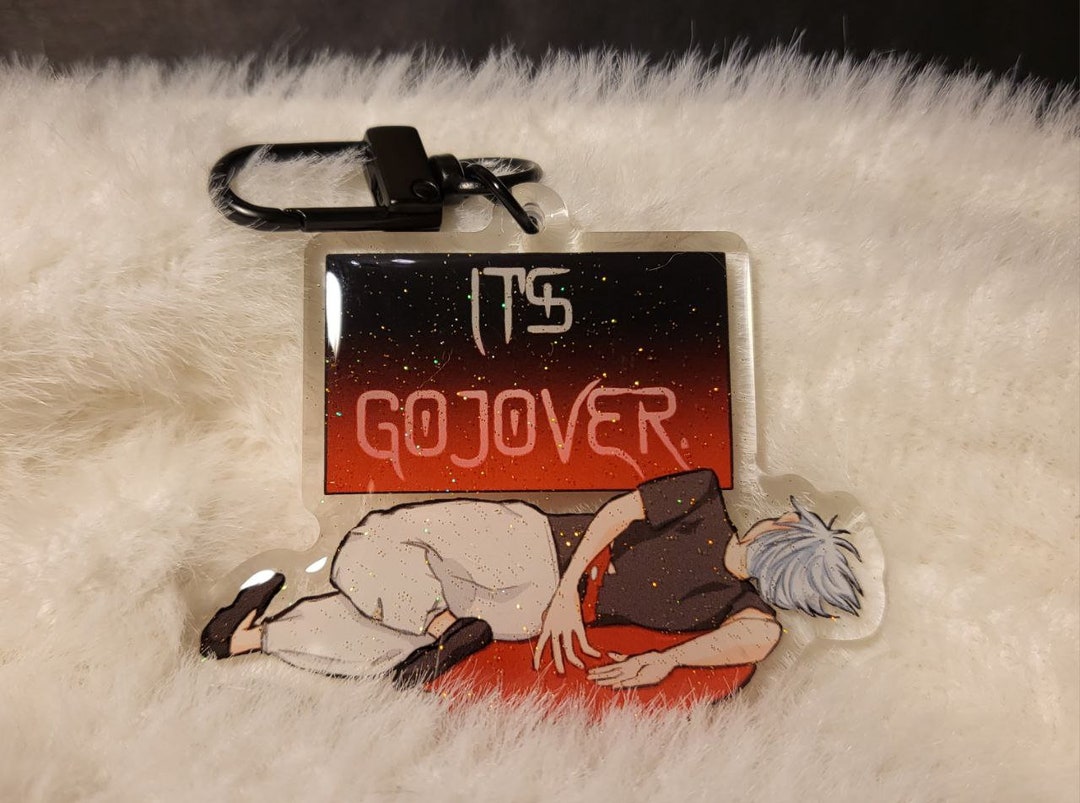 Jujutsu Kaisen Gojo Satoru GOJOVER Glitter Acrylic Keychain 2.5 - Etsy