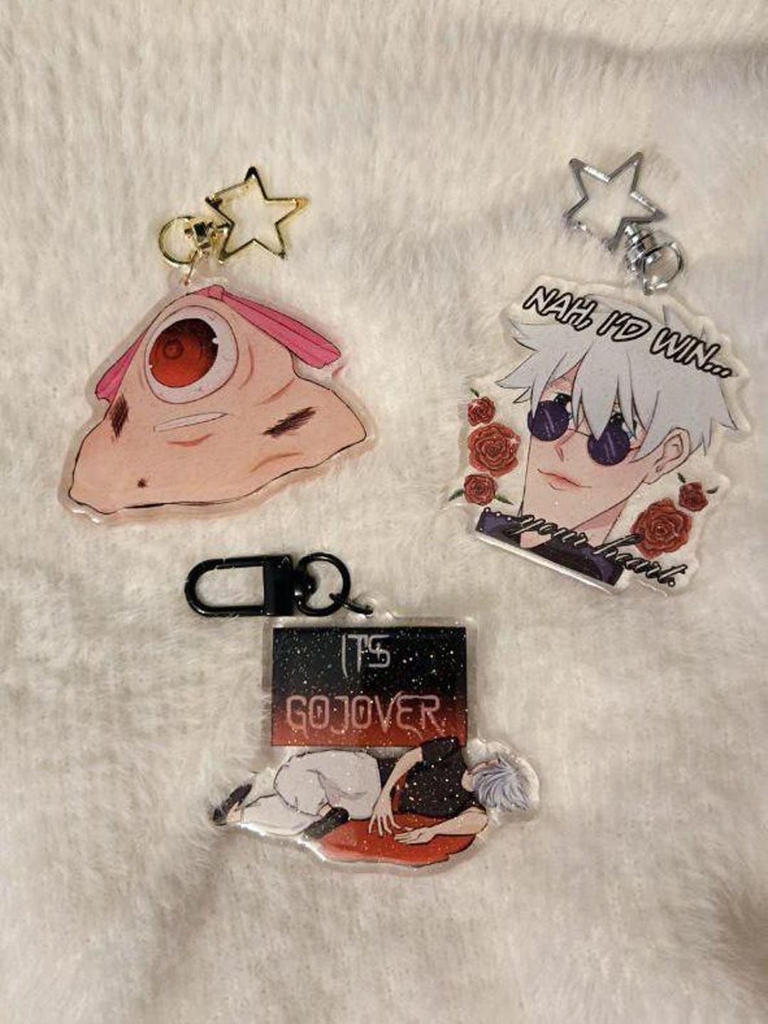 JJK Glitter Acrylic Keychain [2.5"] - Etsy