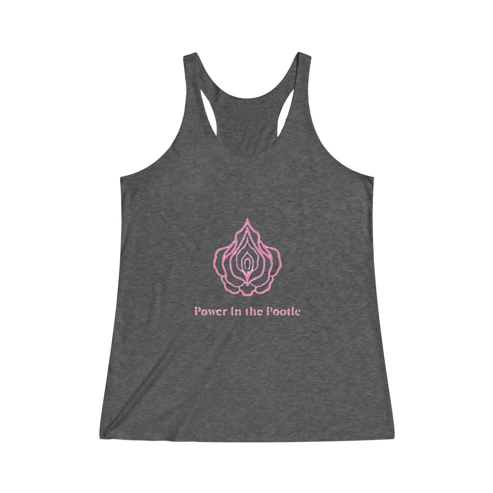 Power in the Pootie™ Women's Tri-blend Racerback Tank - Etsy