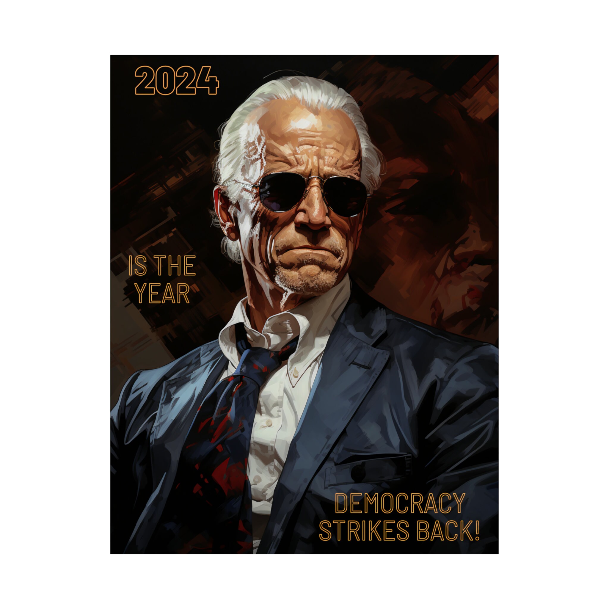 Dark Brandon 2024 Democracy Strikes Back Art Print Poster - Etsy