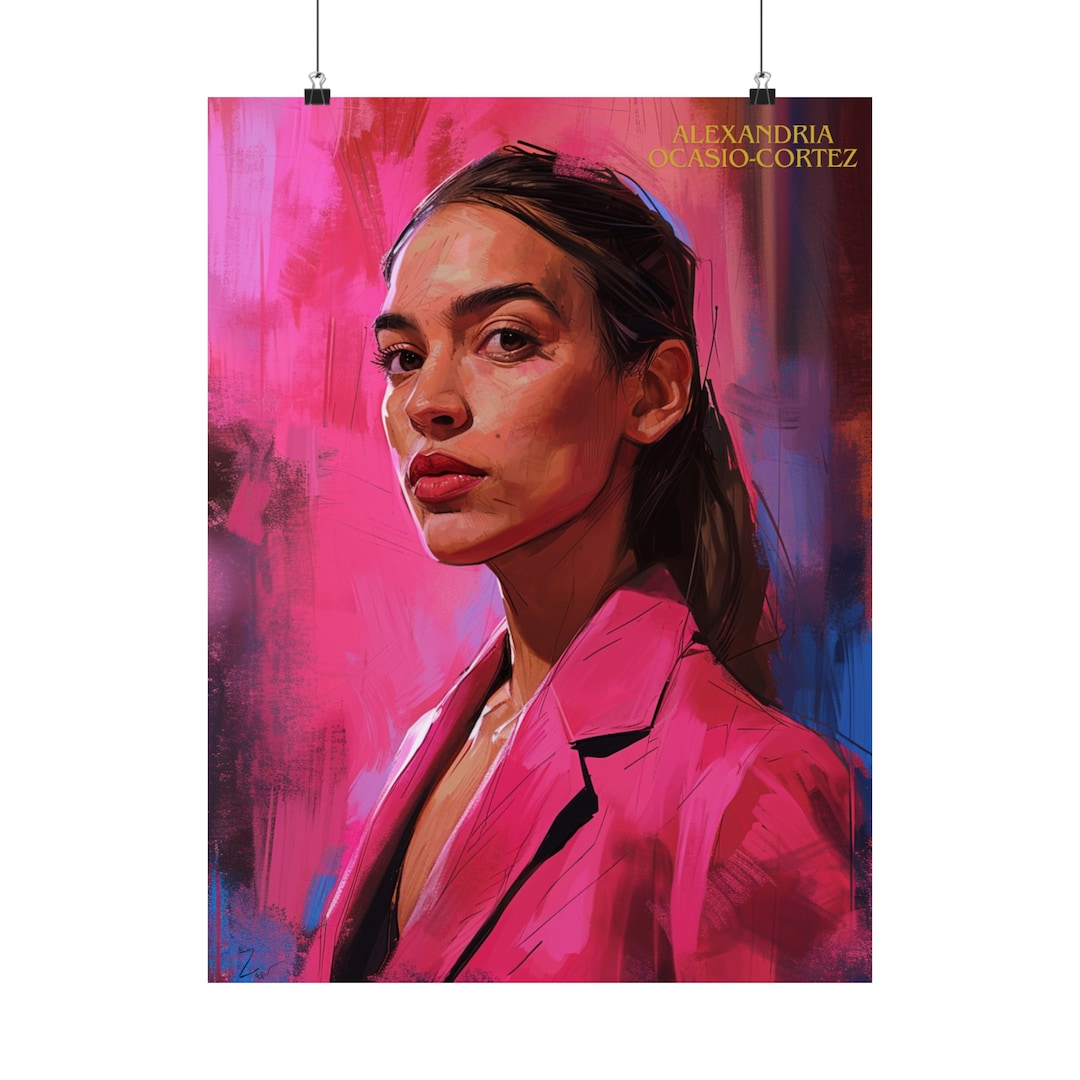 The 'alexandria Ocasio-cortez' Anime Print Art for All Political Art ...