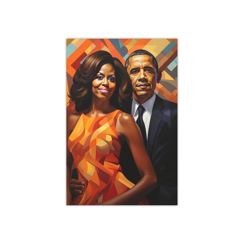 Barack and Michelle Obama Art Print, Exclusive Poster of President ...
