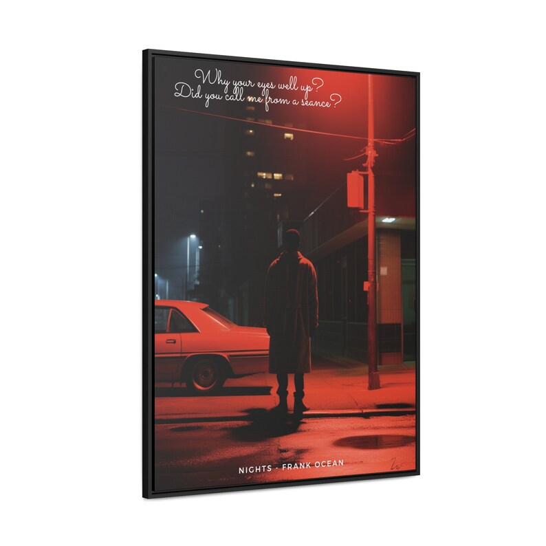 The 'frank Ocean Nights' Gallery Canvas Print Art for All Frank Ocean ...
