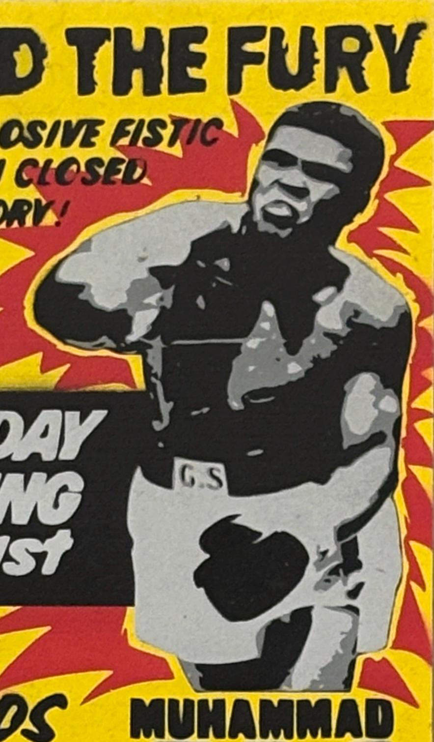 1972 Muhammad Ali / Bob Foster Fight Poster - Original, Handmade ...