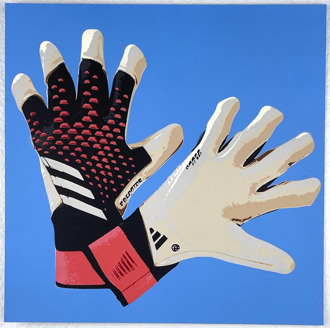 Goalkeeper Gloves - Football/soccer/futbol - Original Artwork - 11 X 11 ...