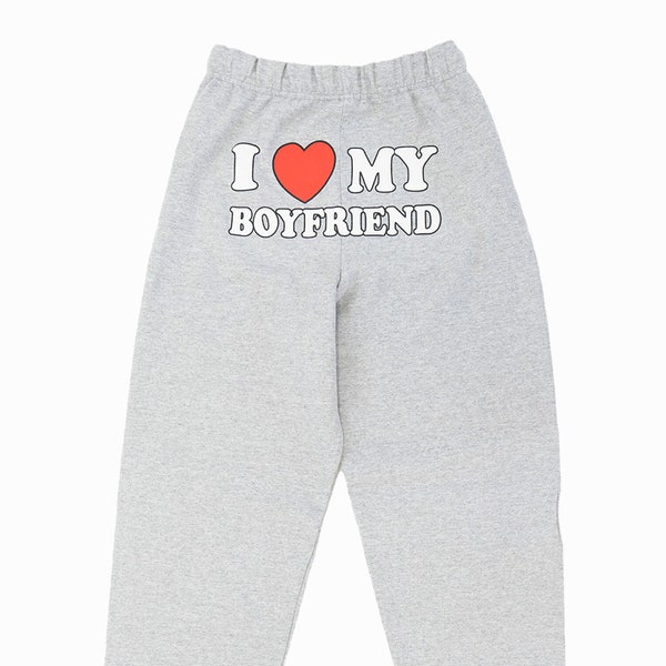 I Love My Boyfriend Pants - Etsy